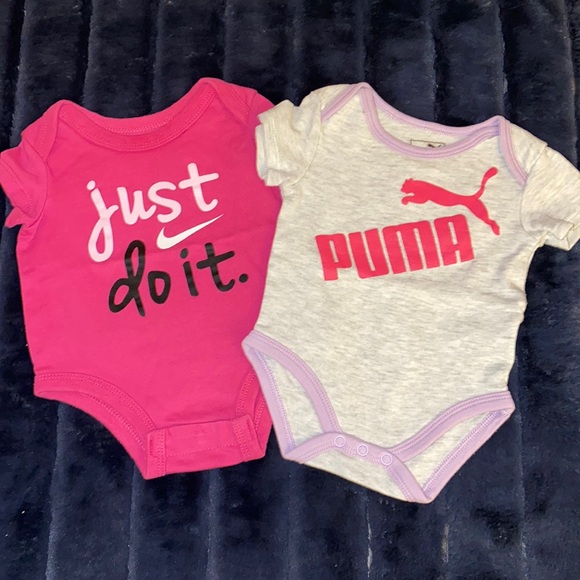 Nike | One Pieces | Nike Puma Bodysuit Bundle | Poshmark